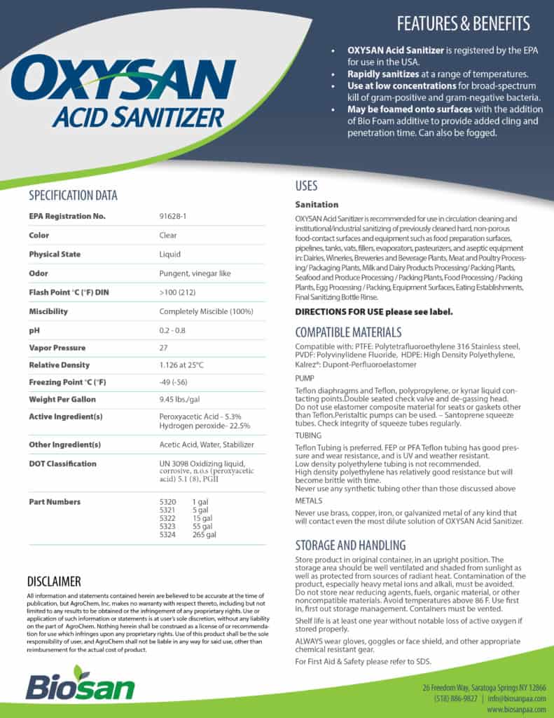 Cleaning & Sanitation Solutions USA | Biosan